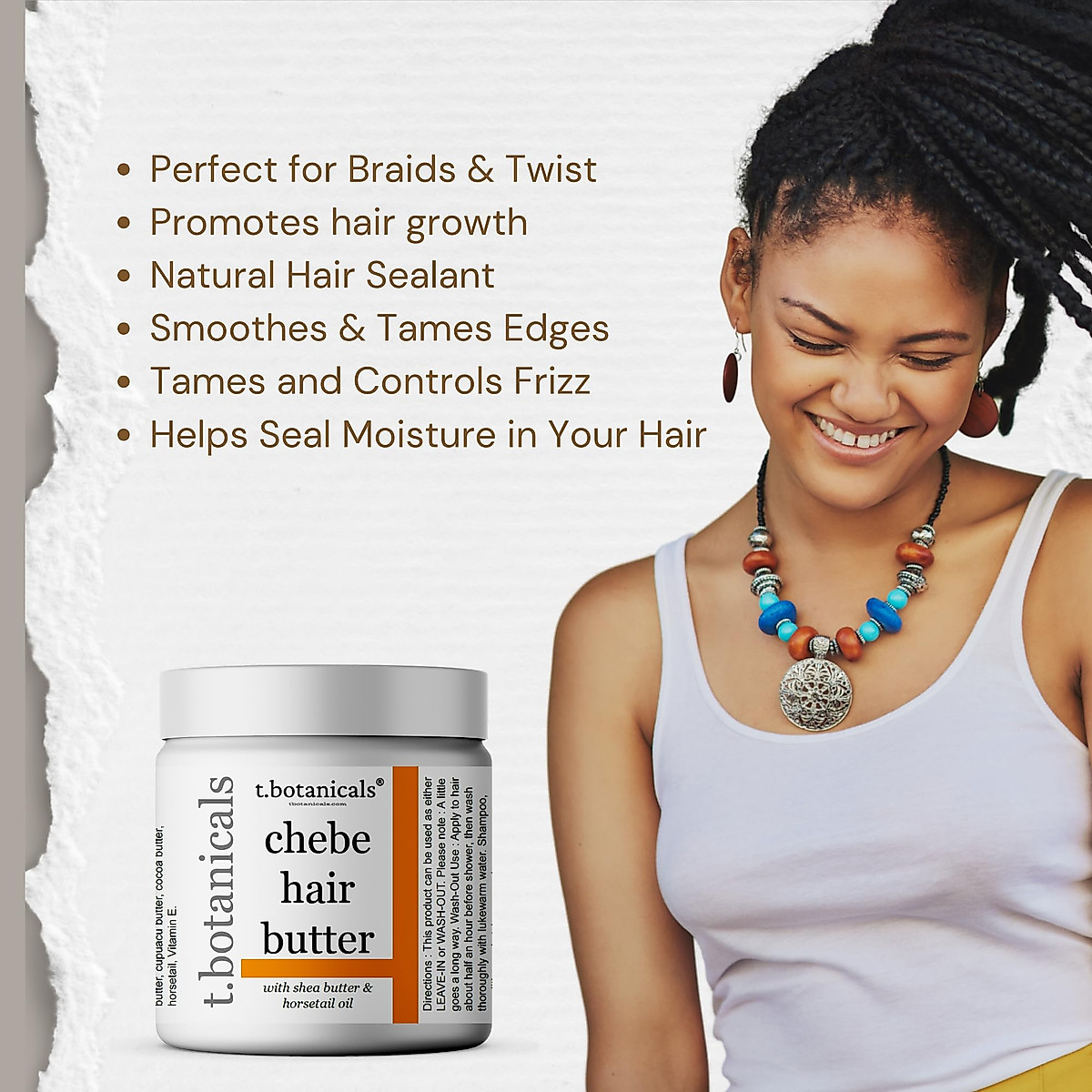 Chebe Hair Growth and Thickening Ayurvedic Butter with Horsetail