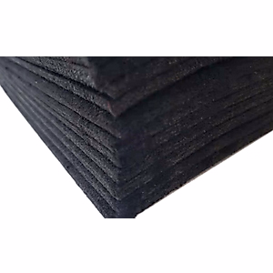 YYCRAFT Stiff Thick Felt Sheets Furniture Felt Pad to Protect Hardwood Floors from Scratches 9 X 12 Inch - 5 Pack，Black (Thickness:5mm)
