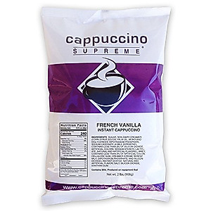 Cappuccino Supreme French Vanilla Instant Cappuccino Mix 6 x 2 lbs