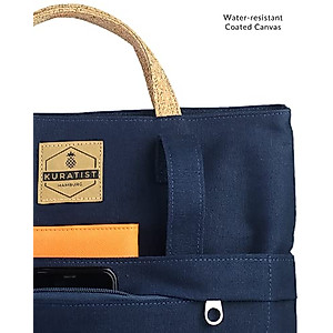 Kuratist - DEERN Totepack - 2 in 1 Backpack - 14L - Fits 13.3" Laptops - Used for Shopping/Work/Trips/Office/School (Navy)