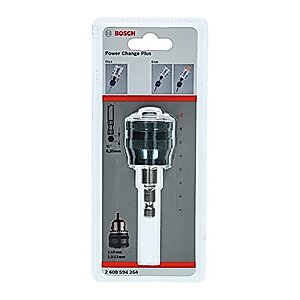 Bosch Professional 1x Power Change Plus Adapter (Socket 3/8“ hexagonal shank, Ø 8.7 mm, Accessory Hole Saw)