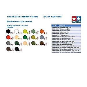 Tamiya 35365 1/35 US Airborne Tank M551 Sheridan Plastic Model Kit