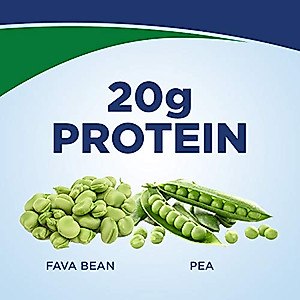 Ensure 100% Plant-Based Vegan Protein Nutrition Shakes with 20g Fava Bean and Pea Protein, Chocolate, 11 Fl Oz, 12 Count