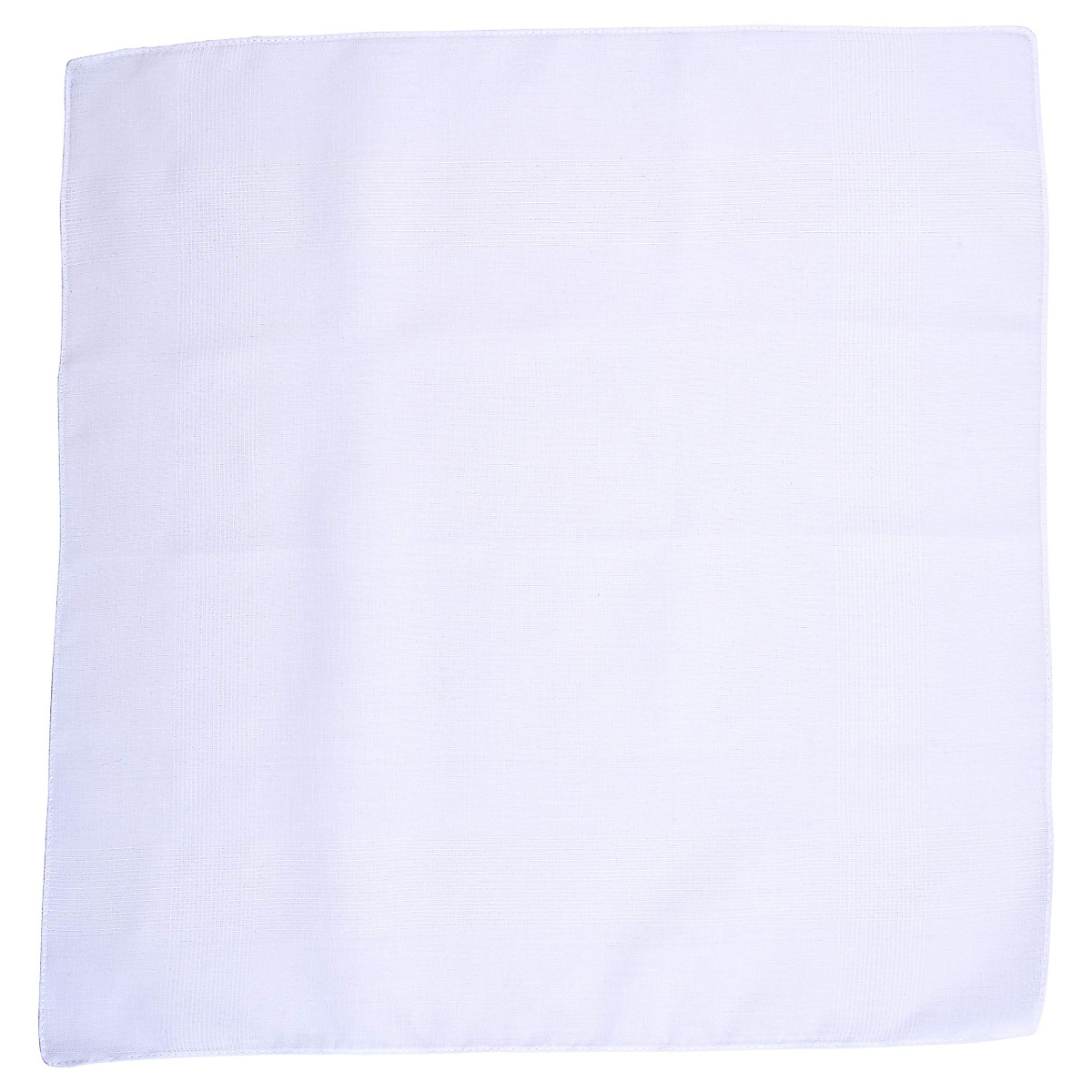 Van Heusen 6 pack Men's Fine Handkerchiefs (White- Permanent Press)