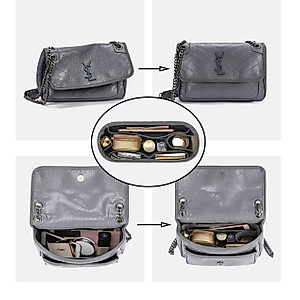 Lckaey bag organizer for niki 22 28 32 Vagabond Bag loulou bag organizer 2043beige-S