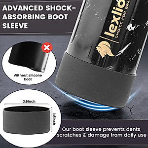 Lexlion Tea Infuser Bottle - Fruit Infuser Water Bottle 32 Oz, Triple Walled Insulated Stainless Steel Bottle, Thermal Leaf Infuser, Silicone Sleeve, 3 Lids Leakproof, Metal Mug Gallon