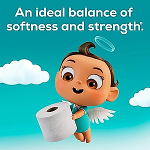 Angel Soft Toilet Paper, 4 Mega Rolls = 16 Regular Rolls, Soft and Strong Toilet Tissue, White