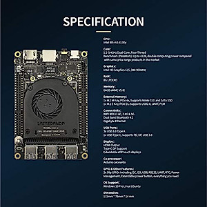 LattePanda 2 Alpha 864s - A Pocket-Sized Powerful Windows/Linux Single Board Computer (Win10 Pro Activated, 8GB RAM/64GB eMMC)
