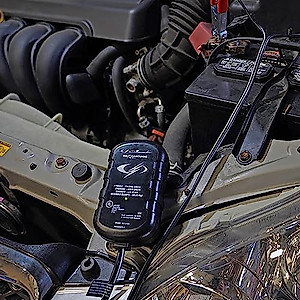 Schumacher Electric Battery Charger and Maintainer, SC1299, 2-in-1, Fully Automatic, 0.8 Amps, 12 Volt, for Motorcycle, Power Sport, Car, and Marine Batteries