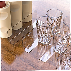 FONDOTIN 10pcs Commodity Divider Magnetic Shelf for Closet Book Wallet Supermarket Fridge Divider Dividers for Bedroom Clear Label Holders Cabinet Shelf Door Goods Ceramics Girl Toy Plastic