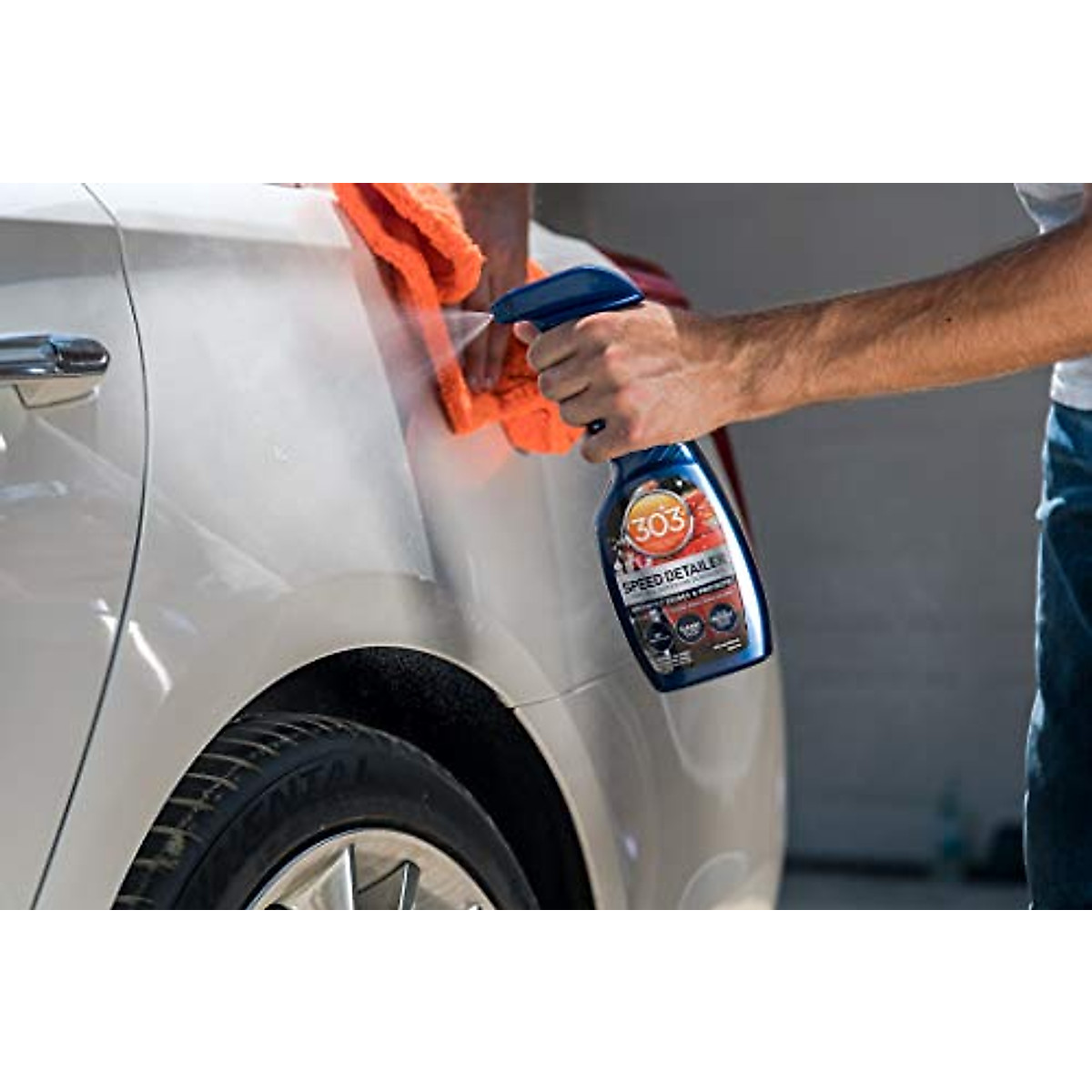 303 Speed Detailer - For All Exterior Automotive Surfaces - Instantly Shines And Protects Paint - Cleans Between Washes - UV Protection, 16 fl. oz. (30216CSR) Packaging May Vary