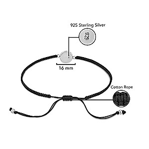 AeraVida Balance of Life Yin and Yang Sterling Silver Charm Slide Bracelet