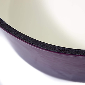 Cajun Classic 16-Quart Enamel Cast Iron Dutch Oven - Purple & Gold - GL10490PG