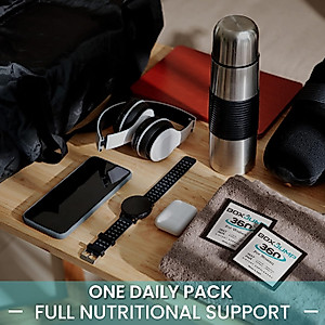 BoxJump Daily Multivitamin Packs for Women - Packed with All Essential Minerals and Vitamins for Women - Boost Energy, Increase Endurance, Aid Immune Support - Vitamin D, C, E, A, B12+ (30-Day) 360