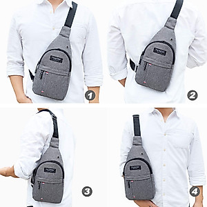 Serve Clean Sling Bag, Unisex Small Cross Body Shoulder Bag with Adjustable Shoulder Strap