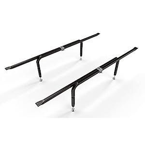 Universal Bed Slats Center Support System | Fully Adjustable Length & Height Tubular Steel with 4 Legs | Fits Full, Queen, King & California King Bed Frames