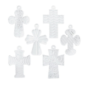 Religious Paint Your Own Suncatchers - Crafts for Kids and Fun Home Activities (Cross)