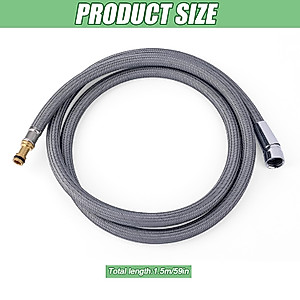 Kitchen Faucet Hose Replacement, 59.06 Inch Kitchen Sink Pull Out Faucet Hose 159560 Replacement Hose Compatible with Moen Pull Out Faucet