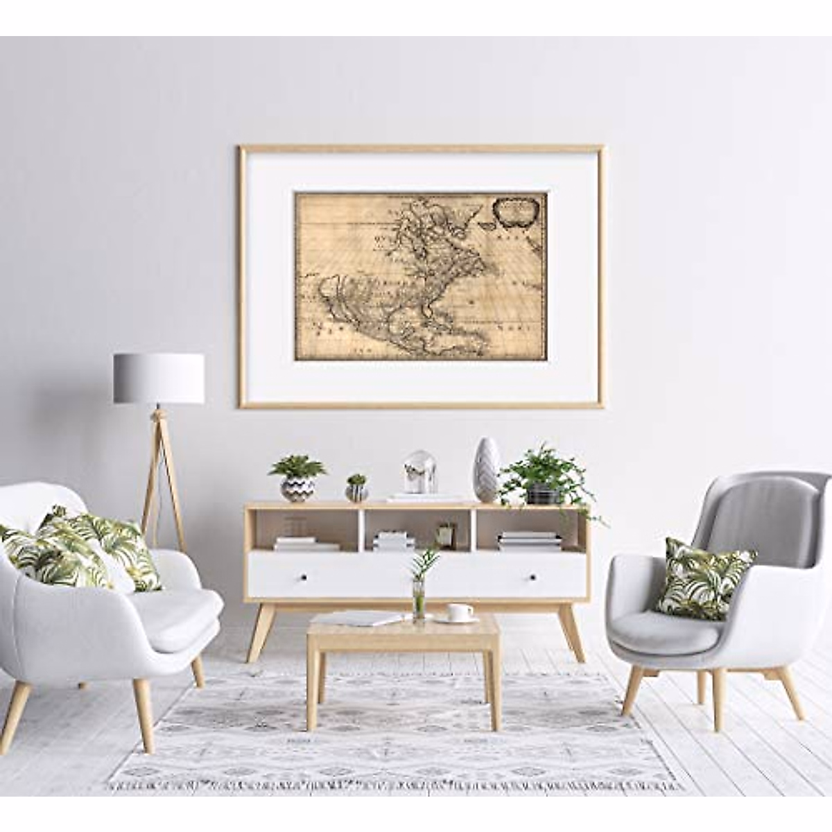 1650 Map| North America| Amerique septentrionale Map Size: 16 inches x 24 inches