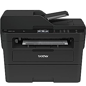 Brother MFCL2750DW Monochrome All-in-One Wireless Laser Printer, Duplex Copy & Print & Scan & Fax, 36ppm, Automatic 2-Sided Printing, 2.7’’Color Touchscreen, 250-sheet, Lanbertent Printer Cable