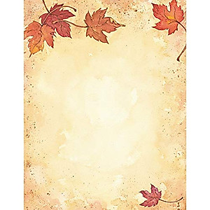 Great Papers! Fall Leaves Letterhead, Imprintable Stationery, 80 Sheets, 8.5" x 11" (2014075)