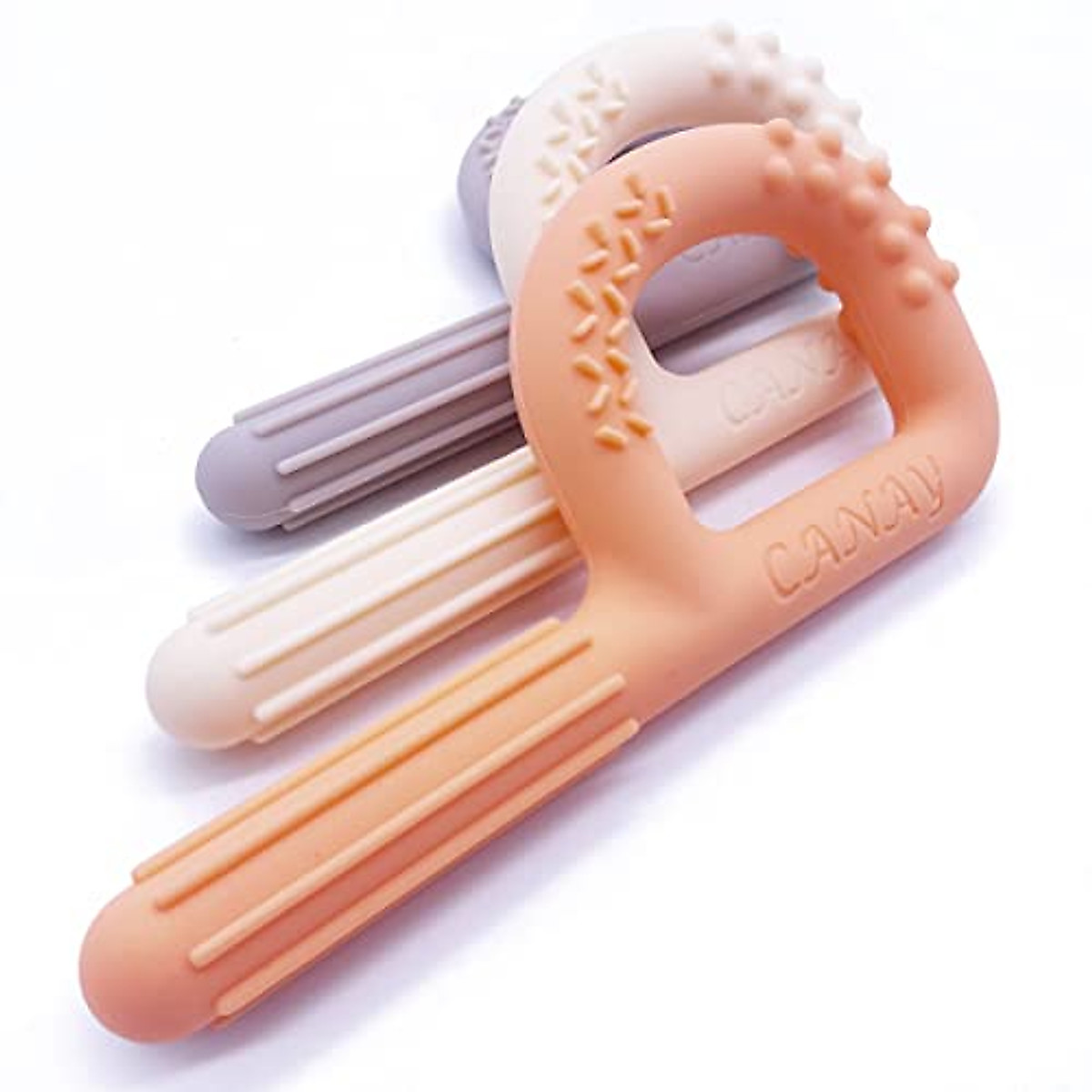 Original Hand-Held Sensory Chew Toys for Autistic Children(3 Pack), Chew Sticks fo Kids, Alt. to Chew Necklaces for Sensory Kids, Teething, Oral Motor Stimulation, ADHD, SPD - Silicone Teether Toys