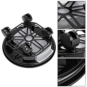 Skelang 13” Plant Caddy Plant Saucer Pot with Moving Water Drawer, Movable Planter Dolly, Plant Stand Pallet for Heavy Planter, Loading Capacity 100 Lbs