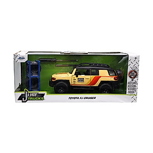 ModelToyCars Toyota FJ Cruiser #938 w/Extra Wheels, Yellow - Jada Toys 33028-1/24 Scale Diecast Car