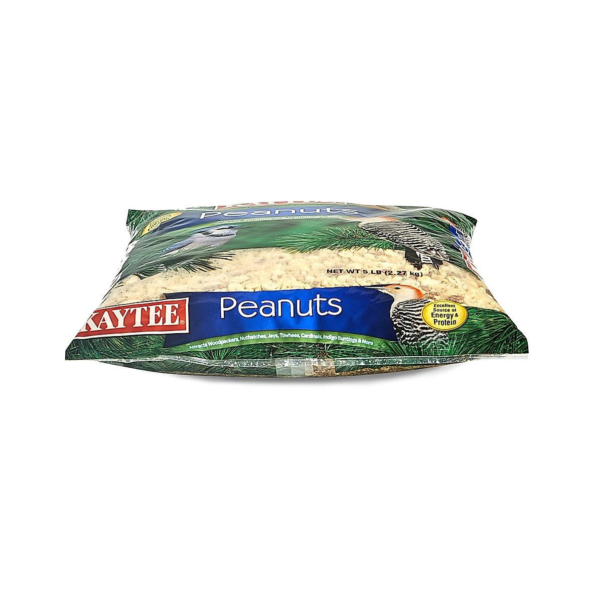 Kaytee Shelled Peanuts For Woodpeckers, Nuthatches, Jays, Towhees, Cardinals, Indigo Buntings & Other Wild Birds, 5 Pound