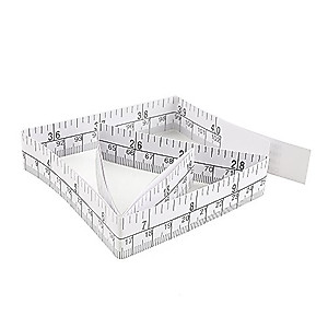 WIN TAPE 1 Meter 40" Paper Tape Measure, Wound Measuring Rulers, Educare Used Measuring Babies Head, Disposable Pack of 100