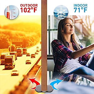 Under Door Draft Stopper,37 Inch Twin Door Draft Stopper Cuttable and Washable,Door Draft Blocker Energy Saving Door Weather Stripping Reduce Noise Window Breeze Blocker Adjustable Door Sweeps, White