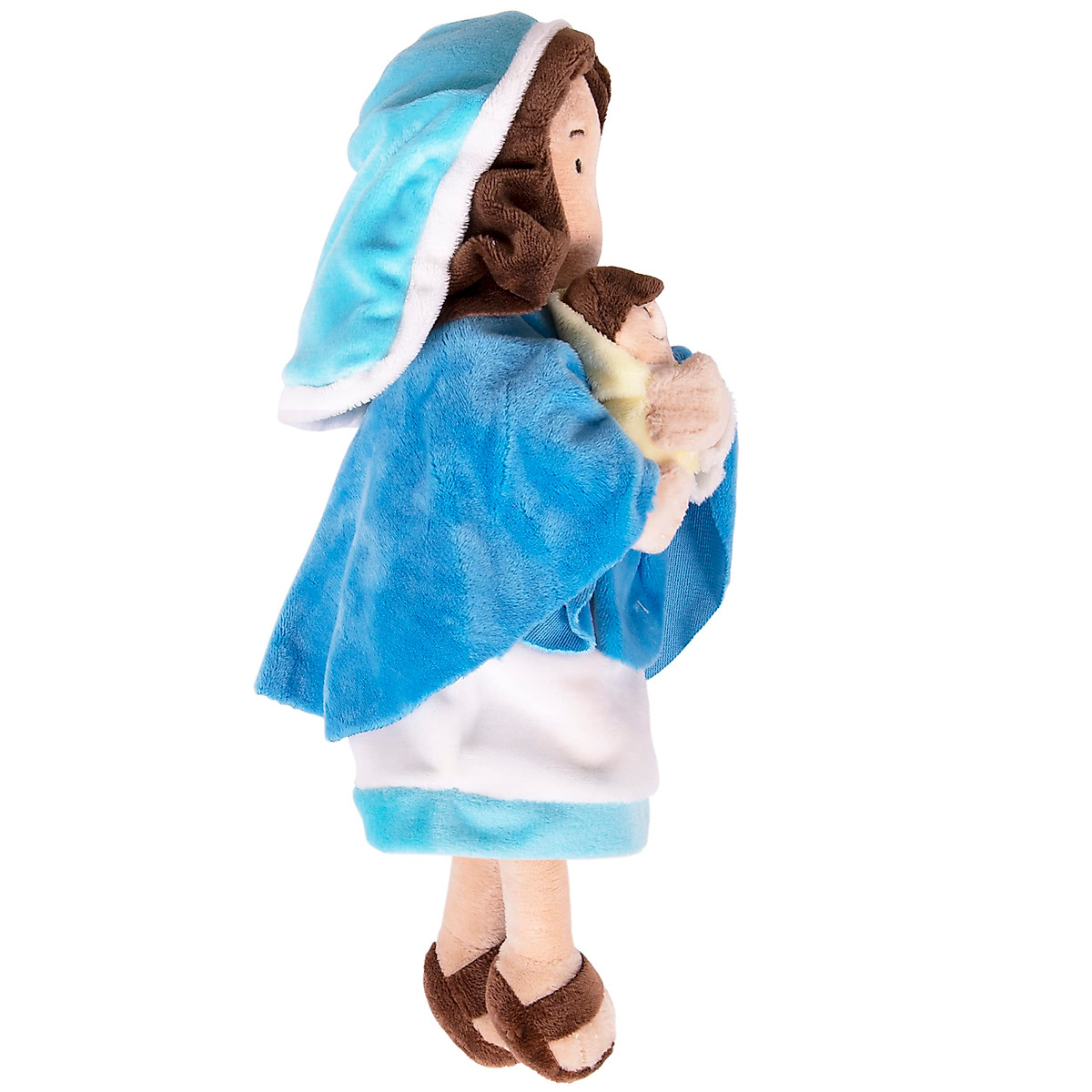 Kangaroo - Mother Mary Holding Baby Jesus Plush Stuffed Toy | Christians Religious Toys Savior Plush Religious Figure | Christmas, Kids' Bedrooms, Churches, Decoration 13 Inch