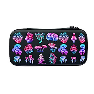 Groovy Case Made For Nintendo Switch Personalized Name Switch OLED Console Games Protective Funny Mushrooms Travel Carry Case for Gamers Kids Girls MB128