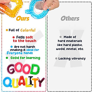 LESONG Alphabet Letters Sensory Toys: ABC Learning Educational Montessori Toys, Fidgets Sensory Toys for Classroom Calm Down Corner Autistic Anxiety Relief