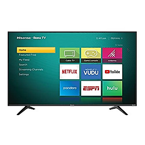 Hisense 43-Inch Class 4K Smart TV R6 Series HDR Motion Rate 120 Aspect Ratio 16:9 Sleep Timer (Renewed)