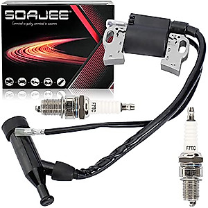 SOAJEE Ignition Coil Compatible with Champion Power 196cc 6.5HP 3500 4000 Watt Generator 40008 40026 46514 46515 46516 46517 46535 46539 46540 46551 46553 46554 46555 46558 46561 46596 3500W 4000W 4KW