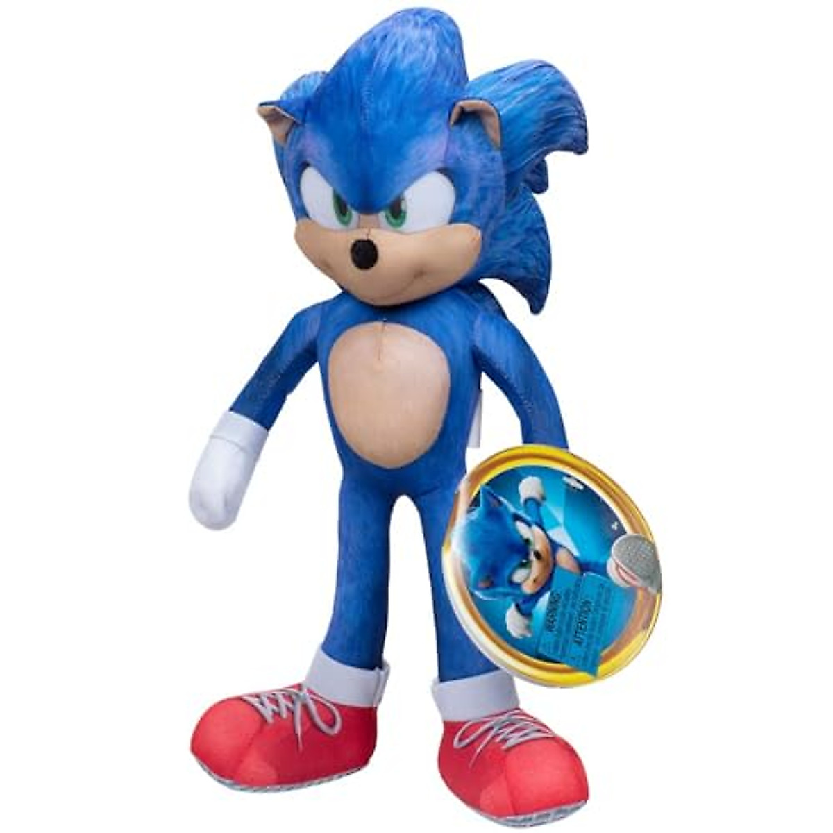 Sonic the Hedgehog Plush Sonic 2 Movie 13" Talking Sonic Plush,Blue