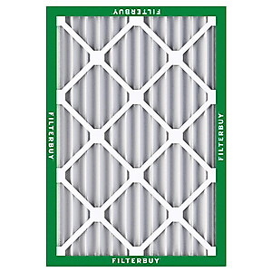 Filterbuy 14x20x2 Air Filter MERV 8 Dust Defense (6-Pack), Pleated HVAC AC Furnace Air Filters Replacement (Actual Size: 13.50 x 19.50 x 1.75 Inches)