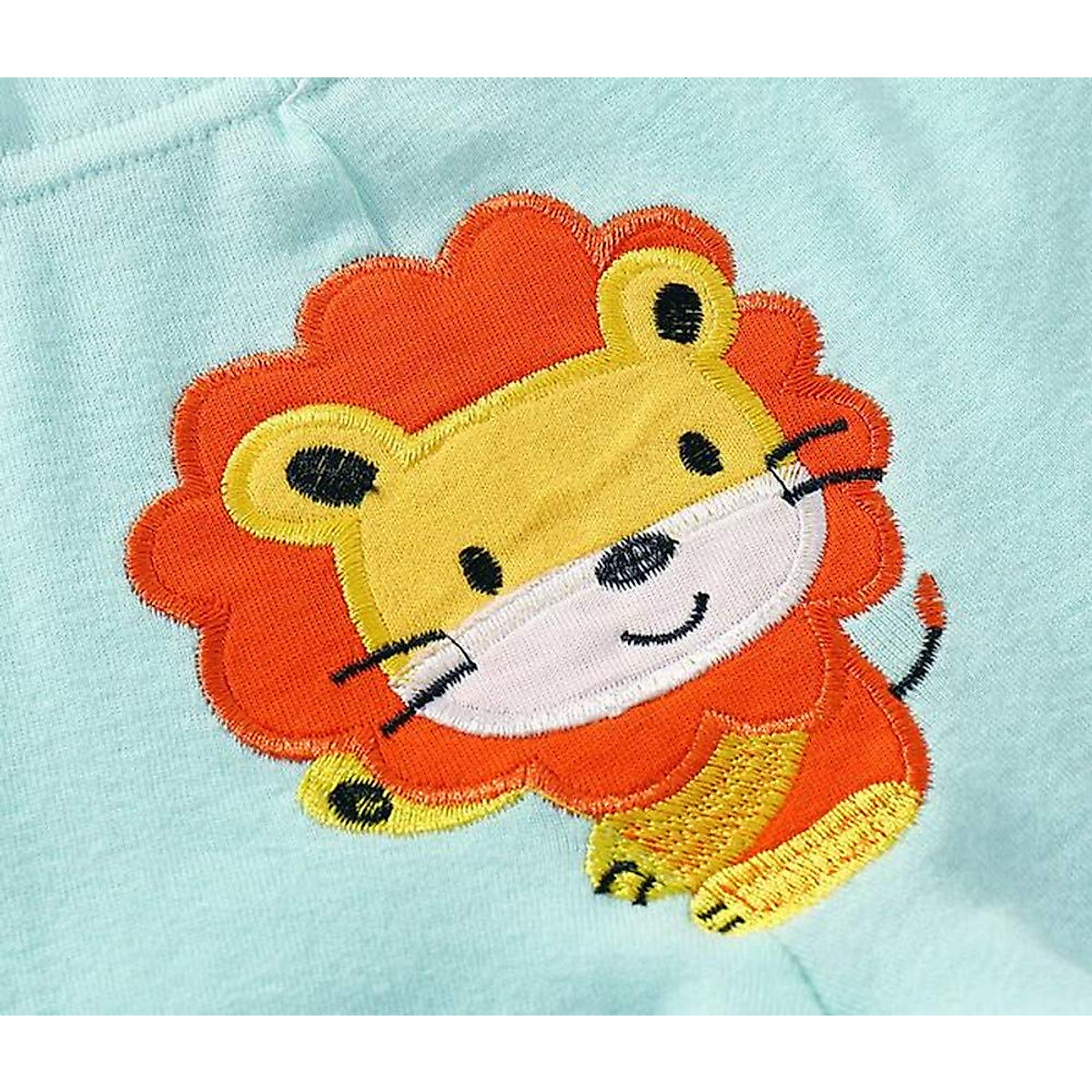 Alsmiley Baby Boy 5-Pack Newborn to Toddler Cartoon Cotton Long Footed Pants Gift Set 9-12 Monthes