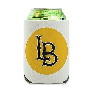 California State University Long Beach Primary Logo Can Cooler - Drink Sleeve Hugger Collapsible Insulator - Beverage Insulated Holder