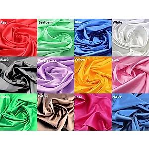 longshine-us 25pcs 12 x 12 Inch Premium Solids Pack Precut Solids Silk Fabric Squares Fabric Bundles for Sewing Quilt DIY Quilting Beginners