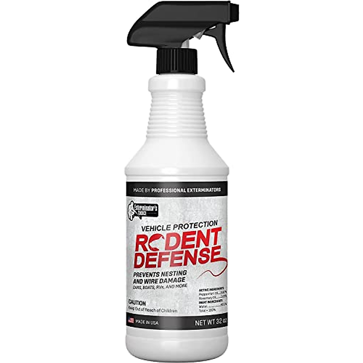 Exterminators Choice - Rodent Defense Spray for Cars and Trucks - Non-Toxic Deterrent for Pest Control - Repels Mice and Rats - Vehicle Protection - Safe for Kids and Pets (32 Ounce)
