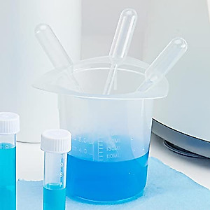 Globe Scientific 137038 LDPE Graduated Transfer Pipet, Large Bulb, Sterile, Individually Wrapped, Cellophane Pack, 145mm Length, 5.0mL Capacity (Case of 400)