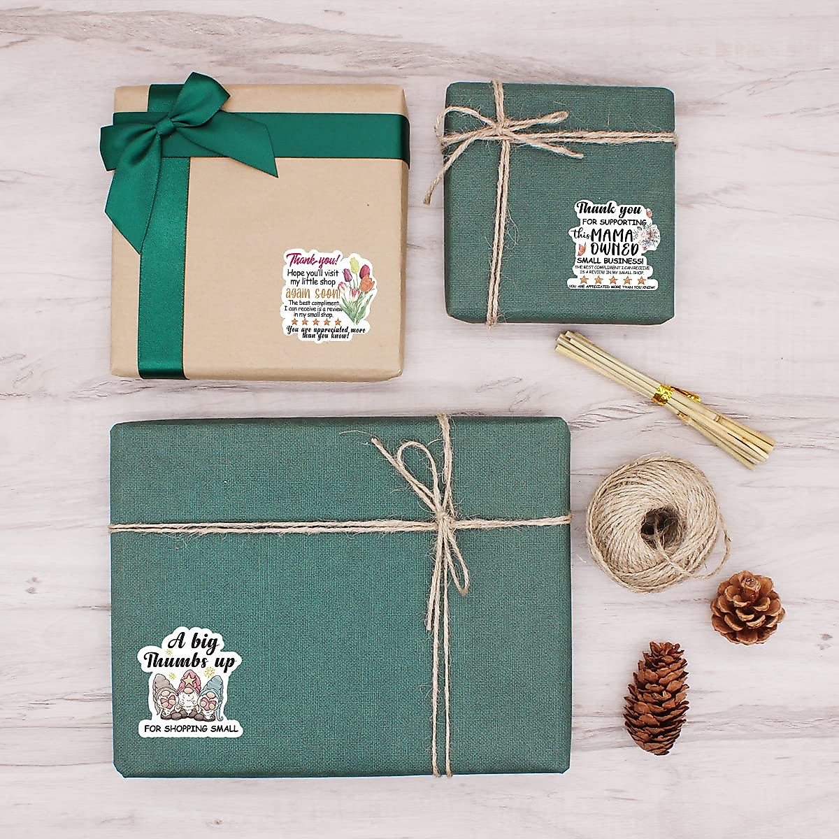 A Big Thumbs Up for Shopping Small Stickers,Thank You Stickers,Small Shop Stickers,Mail Envelopes Stickers Handmade Stickers for Small Business,Handmade Goods,Online Retailers,500 PCS