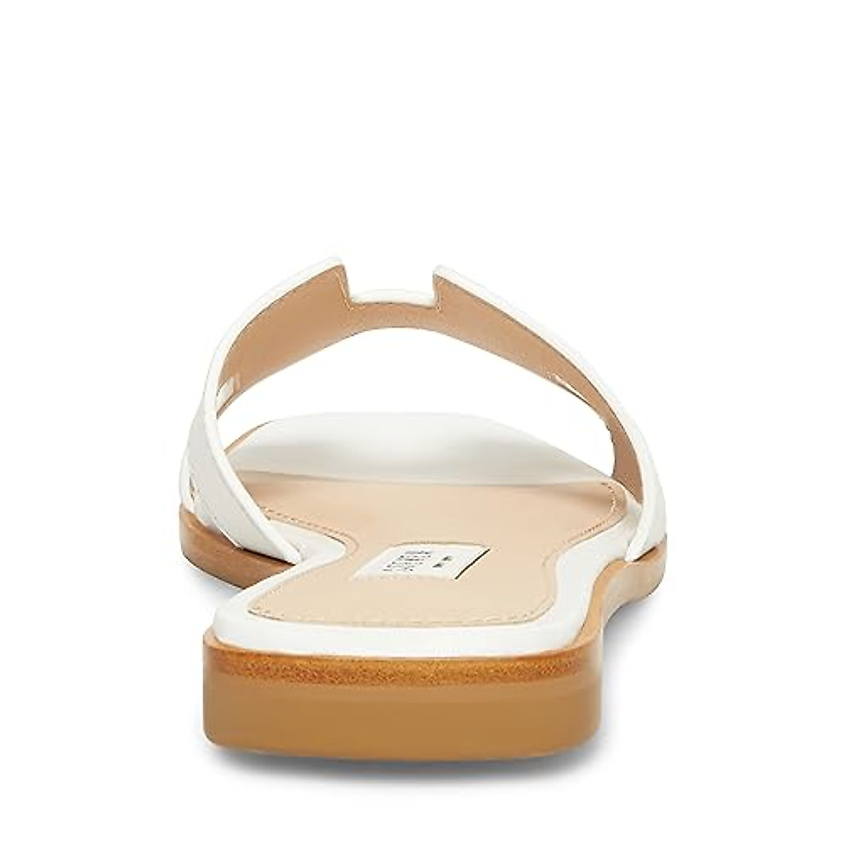 Steve Madden Women's Hadyn Sandal, White Leather, 8.5