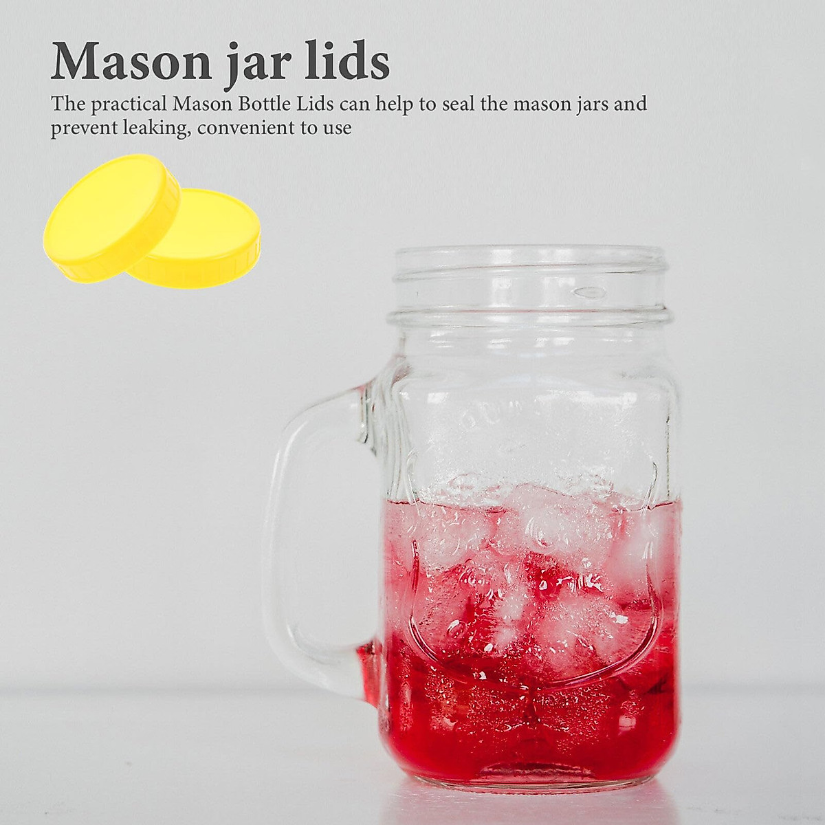 10pcs Plastic Jars Lids Reusable Covers Jar Supplies Sealed Bottle Covers Jar Lids Wide Mouth Bottle Lids Jar Lid Wide Mouth Sealing Jar Covers Vjars Lids