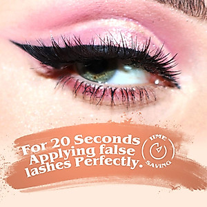 JIMIRE 2-in-1 Eyeliner Instead of Glue, Magic Eyeliner | Extra Strong Hold for False Eyelashes | No Magnet & No Glue Needed | Only for 20’s to Apply Lashes