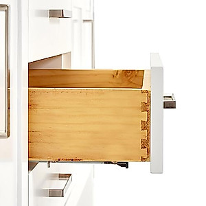 ARIEL Magnolia 60" Double Sink Base Cabinet in White