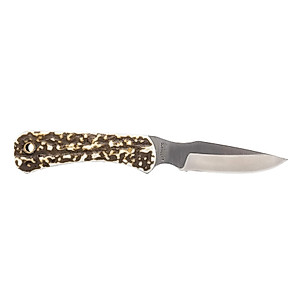 Uncle Henry 301UH Next Gen 6.5in High Carbon S.S. Full Tang Fixed Blade Knife with a 3.25in Blade and Staglon Handle for Outdoor Survival, Camping and Hunting,Brown