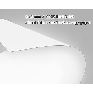 Extra Heavyweight Cardstock White 50 Sheets 130 lb Cover (17pt), 8.5 x 11 Inches for Arts and Craft, Drawing, DIY Projects